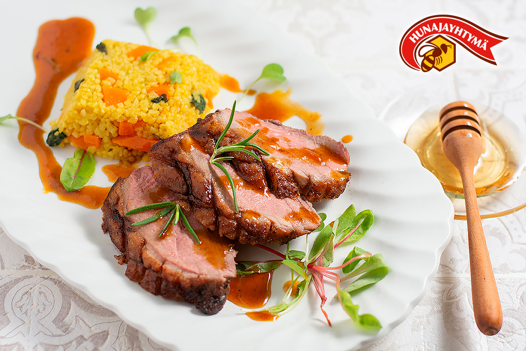 Ankanrintaa hunaja-appelsiinikastikkeessa - Hunajayhtymä Oy - Katso ohje